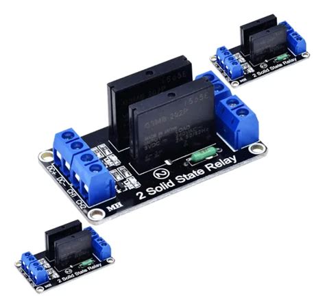 3x Módulo Relé De Estado Sólido 2 Canais 5v Ssr Para Arduino Mercadolivre