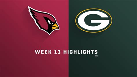 Cardinals Vs Packers Highlights Week 13