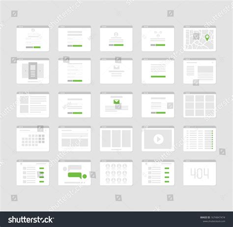 Flowchart Cards Website Structure Planning Vector เวกเตอร์สต็อก ปลอดค่าลิขสิทธิ์ 1674847474