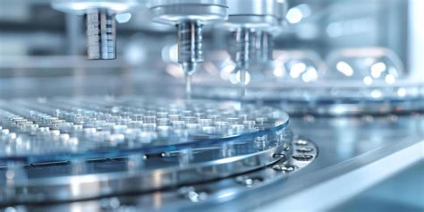 Automated Wafer Alignment System Streamlines Semiconductor Production In Cleanroom Fab Concept