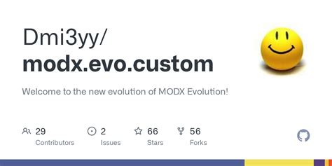 Github Dmi3yymodxevocustom Welcome To The New Evolution Of Modx