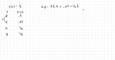 solved question 1 by calculating the sum of the areas of 4 rectangles
