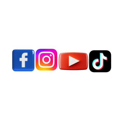 Facebook Instagram Youtube Tiktok Logo Png