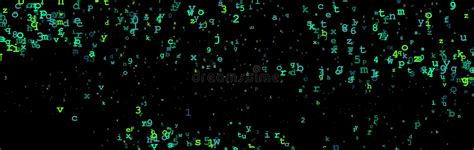 Abstract Technology Binary Code Background Digital Data Stock Vector