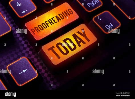 Sign Displaying Proofreading Business Overview Act Of Reading And Marking Spelling Grammar And