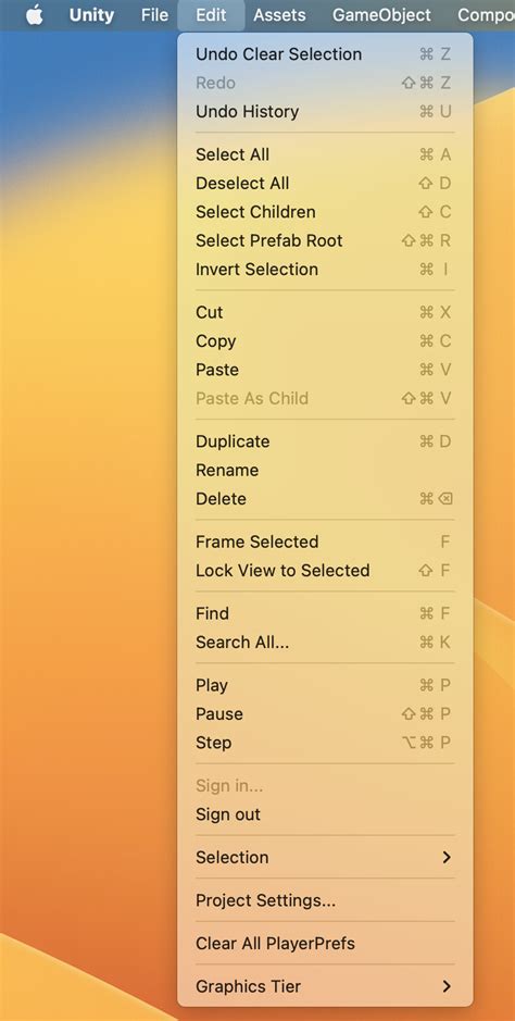 Cant See Preferences Under Edit Unity Engine Unity Discussions