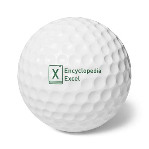 Encyclopedia Excel Golf Balls 6pcs Encyclopedia Excel