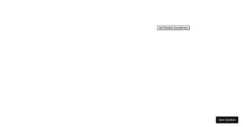 Random Compliment Generator Codesandbox