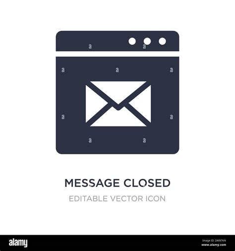 Message Closed Envelope Icon On White Background Simple Element Illustration From Web Concept