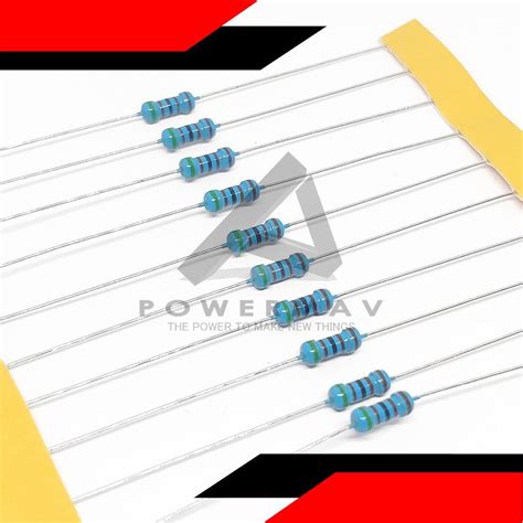 10pcs 5 1k Ohms 5 Band 1 4w Resistor Powermav Electronics Store