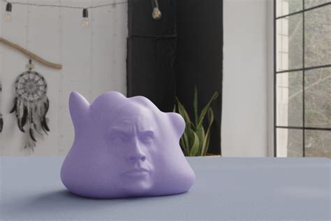 Stl File The Rock Ditto 🪨・3d Printer Design To Download・cults