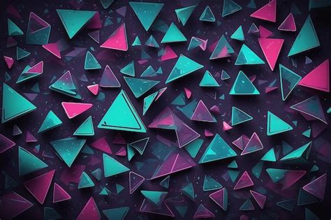 Premium Photo Abstract Geometric Background With Triangle Shape Pattern