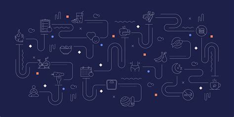 다이어트와 건강한 라이프 스타일 관련 벡터 배너 디자인 개념 아이콘과 현대적인 라인 스타일 0명에 대한 스톡 벡터 아트 및 기타 이미지 Istock