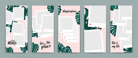 분홍색 배경에 동기 열대 잎이있는 소셜 미디어 템플릿 몬스타 델리시오사 는 모든 프로젝트의 주요 패턴입니다 레이어와 편집 가능한 셰이프에 기반한 모든 것 0명에 대한 스톡