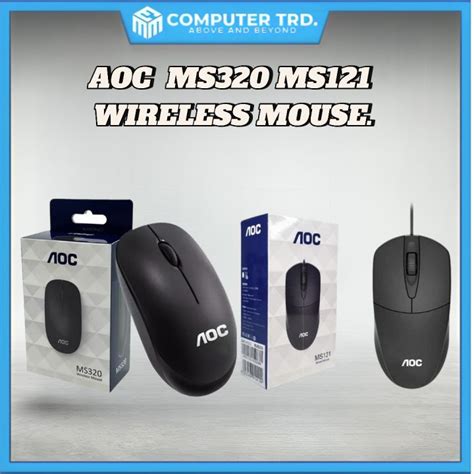 Aoc Ms121 Ms320 Wired And Wireless Mouse Optical Usb Black Lazada Ph