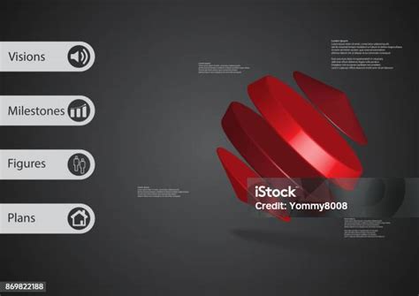 3d 그림 Infographic 템플릿 두 콘 비스듬히 간단한 기호 및 사이드 바에서에 샘플 텍스트 배열 사이 2 개의 실린더의 모티브 어두운 회색 그라데이션 배경으로 사용