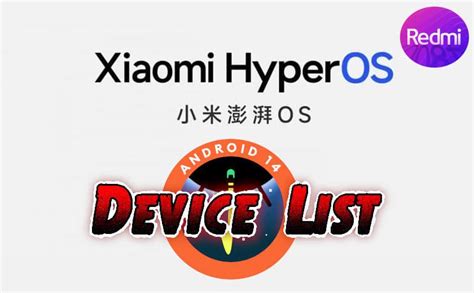 Hyperos Smartphone Redmi Xiaomi