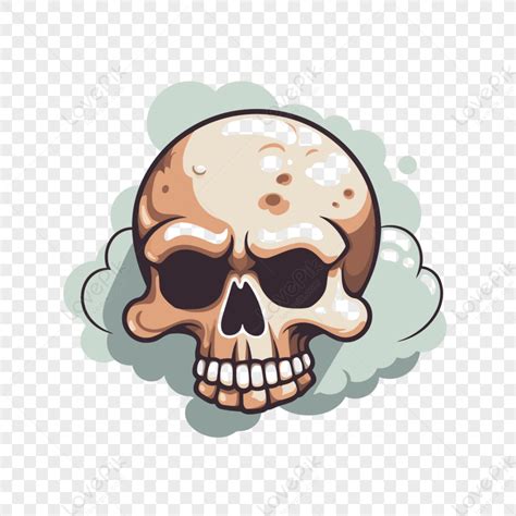 쉬운 해골 벡터클립 아트만화상표