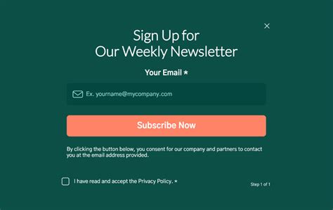 Newsletter Signup Form Templates Visme
