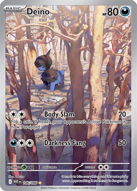 Deino 146 086 White Flare Pokemonkaart Nl