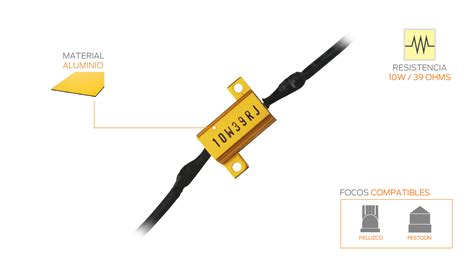 Resistencia Para Led 10w 39 Ohms Masluz