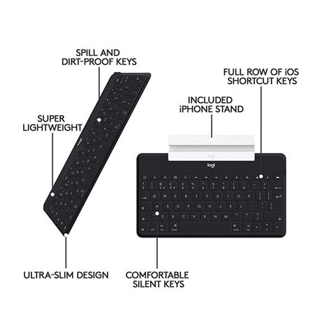 Logitech Keys To Go Ultra Slim Keyboard Bluetooth Oksouq