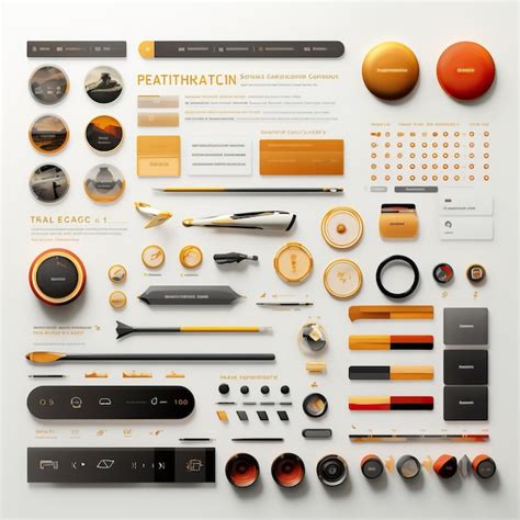 premium vector realistic vector user interface elements on white