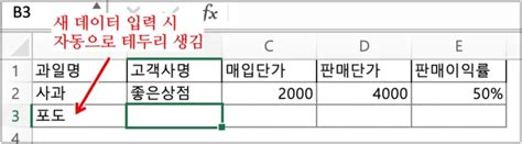 엑셀 자동 테두리 만들기 조건부서식 사용 쉬운엑셀 엑셀 자동 테두리 만들기 조건부서식 사용 쉬운엑셀