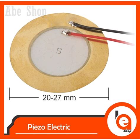 Jual Piezoelectric Ceramic Buzzer 20mm 27mm Element Sounder Sensor Sound Disc Piezo Electric Abe
