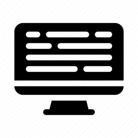 Coding Website Html Multimedia Browser Screen Icon Download On Iconfinder