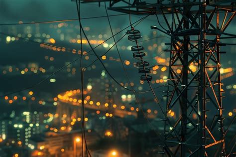 Premium Photo Smart Energy Grid Optimizing Power Distribution Oc