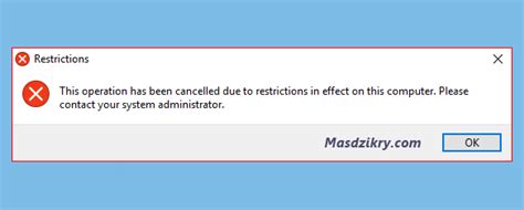 Cara Mengatasi Restriction Di Windows Dengan Mudah Mas Dzikry