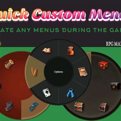 Quick Custom Menu Pro Mv Mz Future Updates Get Access On Hipolink