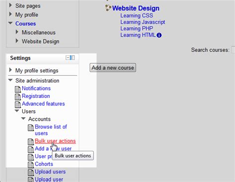 Exporting Or Downloading Users In Moodle InMotion Hosting