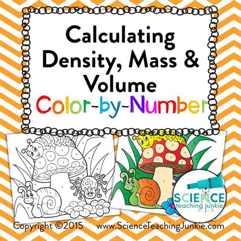 Calculating Density Mass And Volume Color By Number Tpt Calculating Density Mass And Volume Color By Number Tpt
