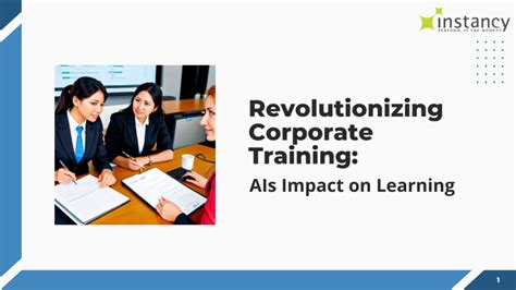 Revolutionizing Corporate Training Ais Impact On Learning Instancy Learning Platform And