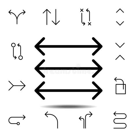 Arrow Double Icon Simple Thin Line Outline Vector Element Of Arrow Icons Set For Ui And Ux