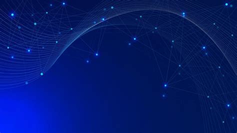 Premium Vector Abstract Molecular Structure With Connecting Dots And Lines And Wave Flow