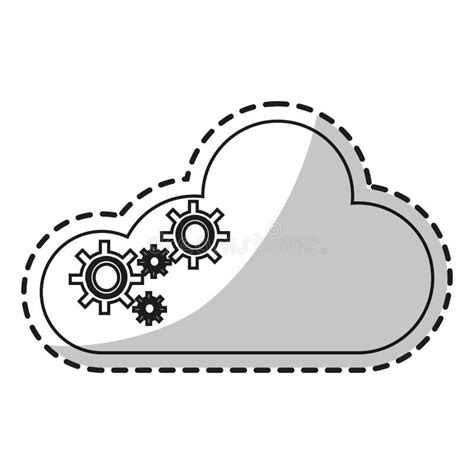 Isolated Cloud Computing Design Stock Vector Illustration Of Icon Office 81876418