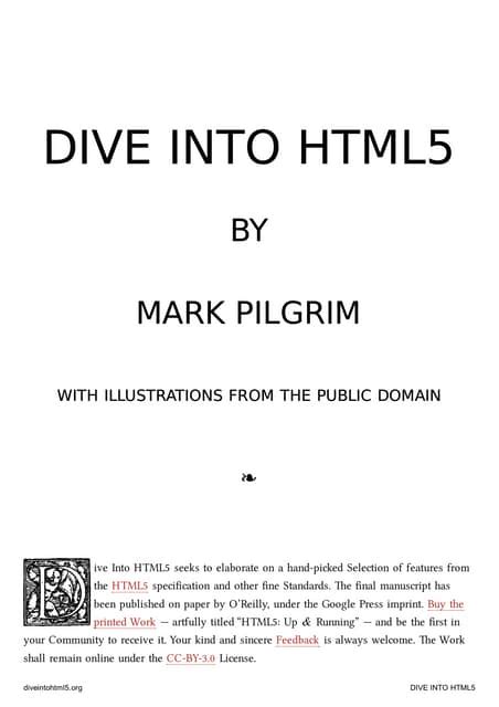 Dive Into Html5 Pdf