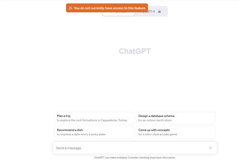 chatgpt使用gpts出现错误you do not currently have access to this feature