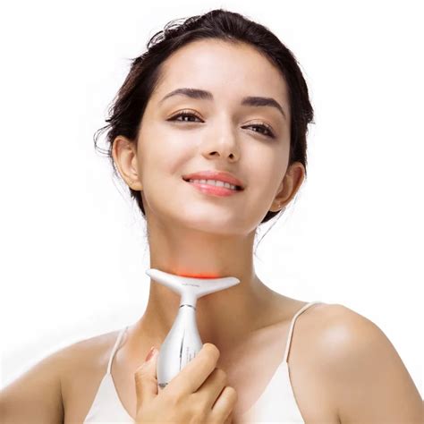 Beauty Device Face Vibration Skincare Tool Heat Therapy Machine Led