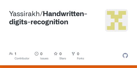 GitHub Yassirakh Handwritten Digits Recognition