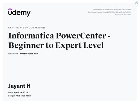 Completed Informatica Powercenter Course Jayant Hariharan Posted On The Topic Linkedin