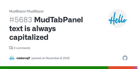 MudTabPanel Text Is Always Capitalized Issue 5683 MudBlazor