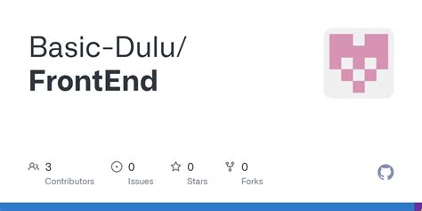 Github Basic Dulufrontend