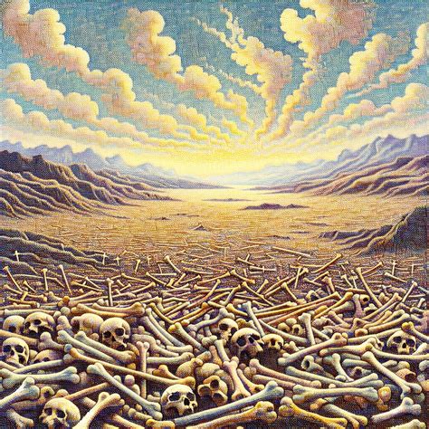 Valley Of Dry Bones Bible Art
