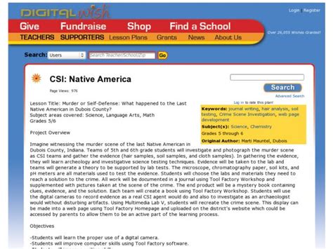 Csi Native America Lesson Plan For 5th 6th Grade Lesson Planet