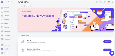 Add Ons · Activecollab Help