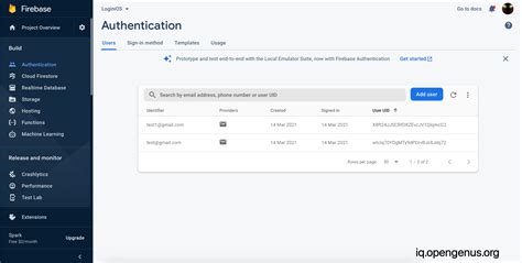email password authentication using firebase in ios app